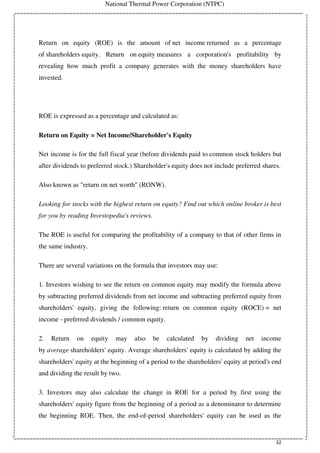 Project Report on Financial Analysis by Nirbhay Kumar, MBA - 3rd Sem ...
