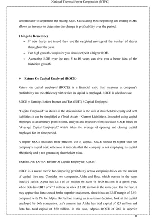 Project Report on Financial Analysis by Nirbhay Kumar, MBA - 3rd Sem ...