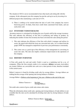 Project Report on Financial Analysis by Nirbhay Kumar, MBA - 3rd Sem ...
