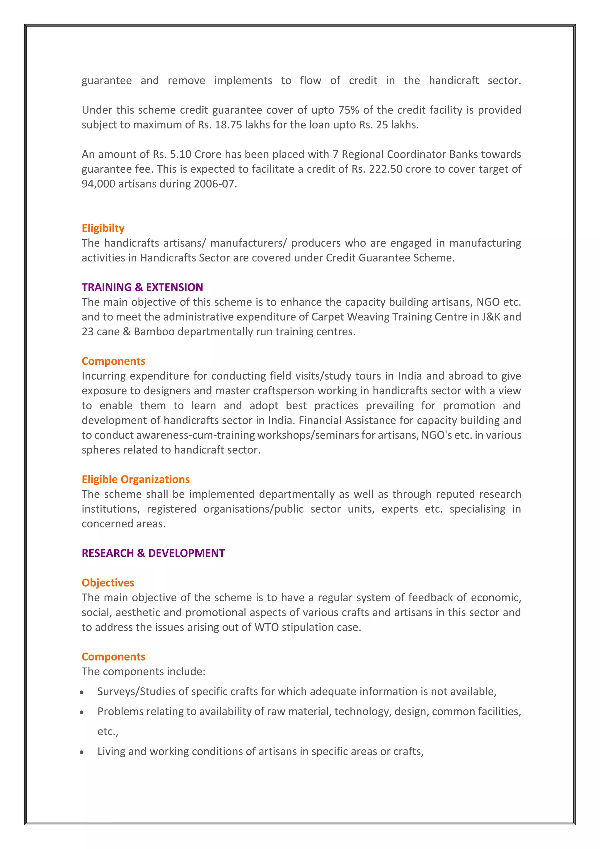 Analysis on Handicraft Industries | PDF