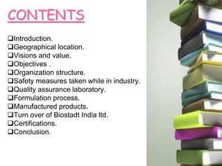 Project report on industrial visit | PPTX