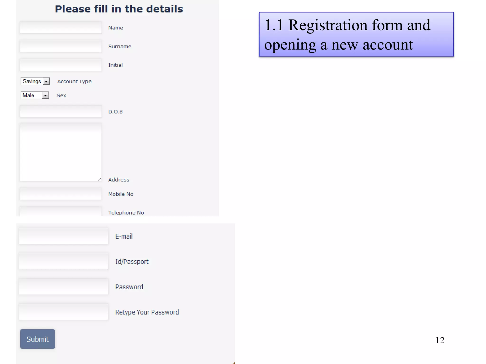 java Project report online banking system | PPT