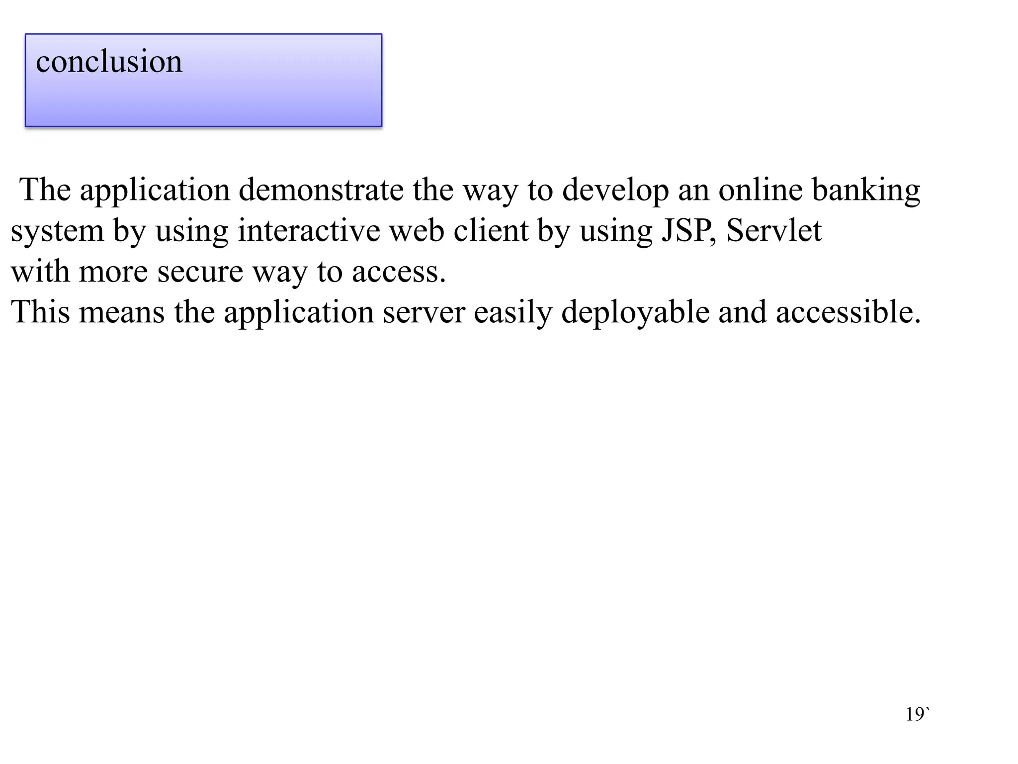 java Project report online banking system | PPT