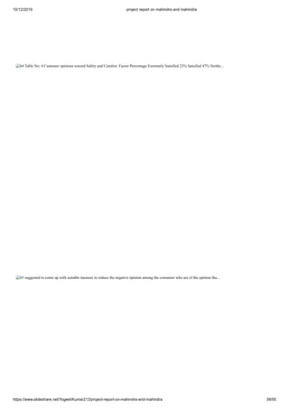 Project report on mahindra and mahindra (1) | PDF