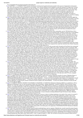 Project report on mahindra and mahindra (1) | PDF