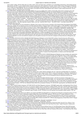 Project report on mahindra and mahindra (1) | PDF