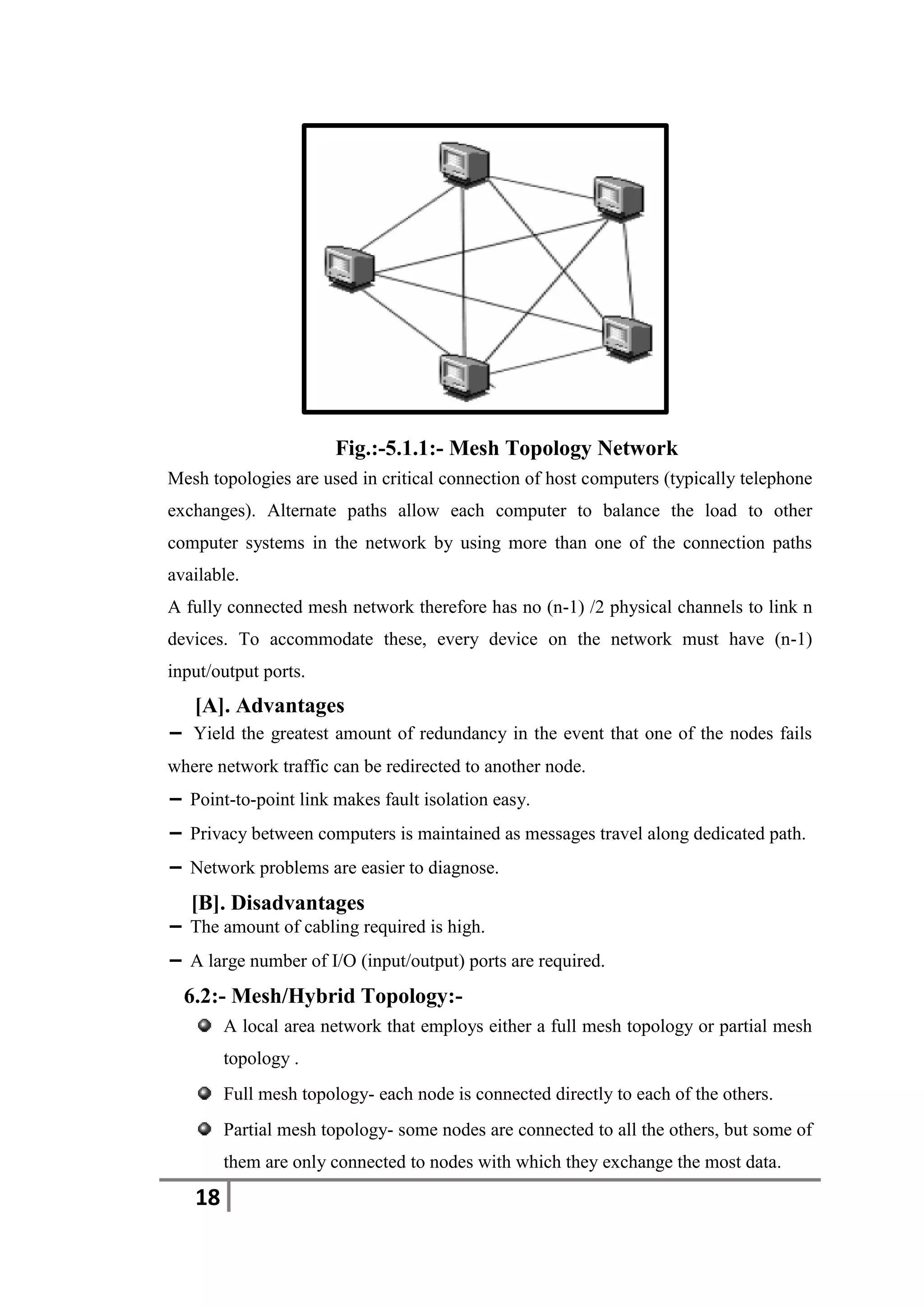 Project Report On Mesh Hybrid Topology Network Vision Pdf Computer Networking Computing