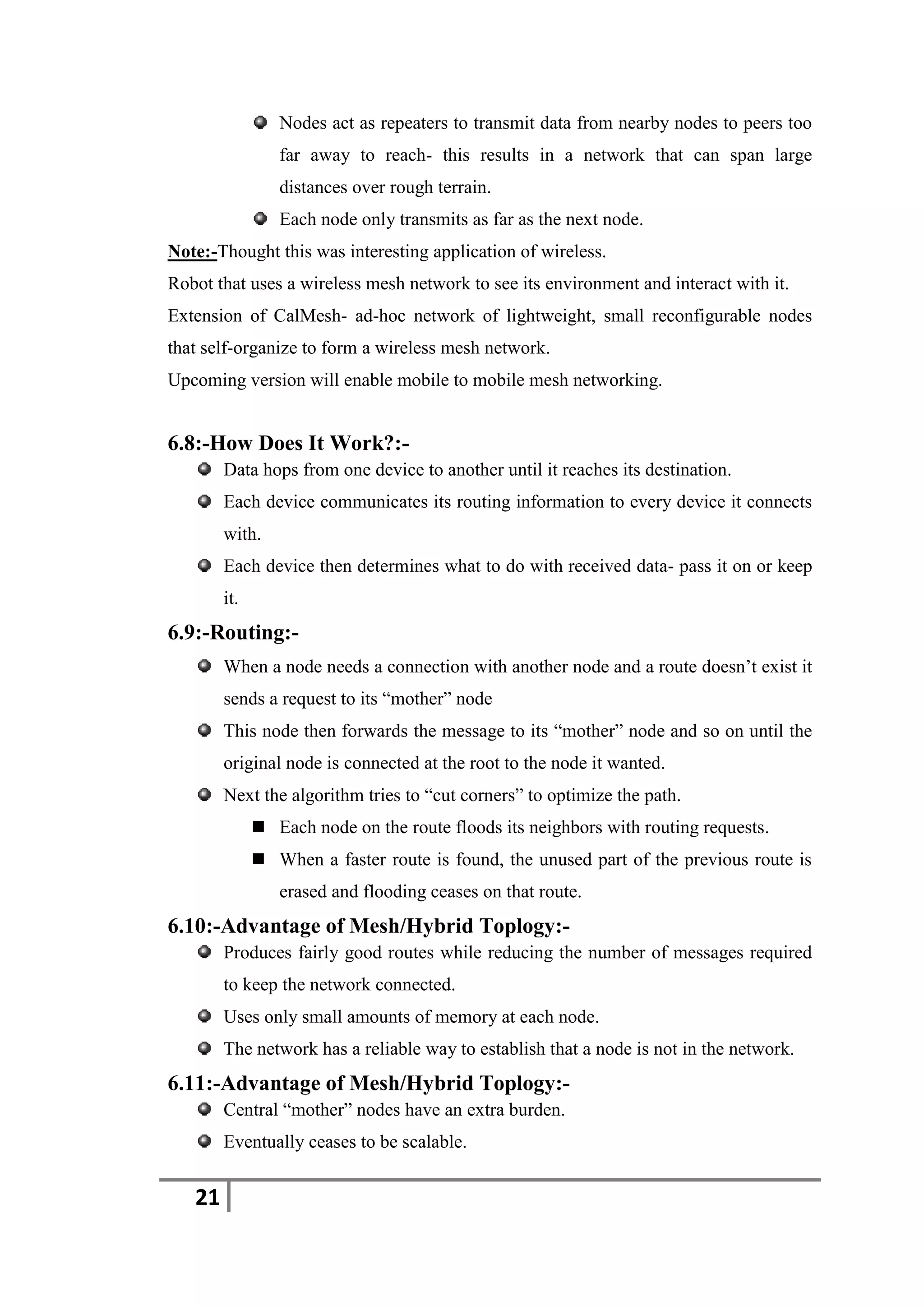 Project Report On Mesh Hybrid Topology Network Vision Pdf Computer Networking Computing