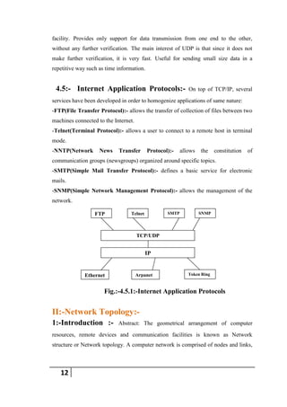 Project report on mesh hybrid topology network vision | PDF