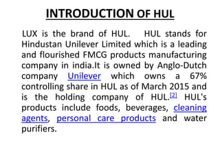 Project RepoRt on Mkt SegmeNtation Of Lux SoaP | PPTX
