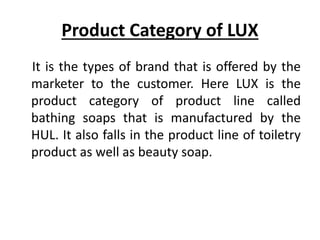Project RepoRt on Mkt SegmeNtation Of Lux SoaP | PPTX
