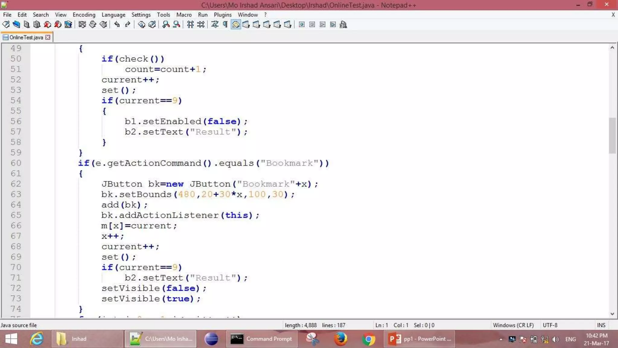 Project report on online examination system | PPTX