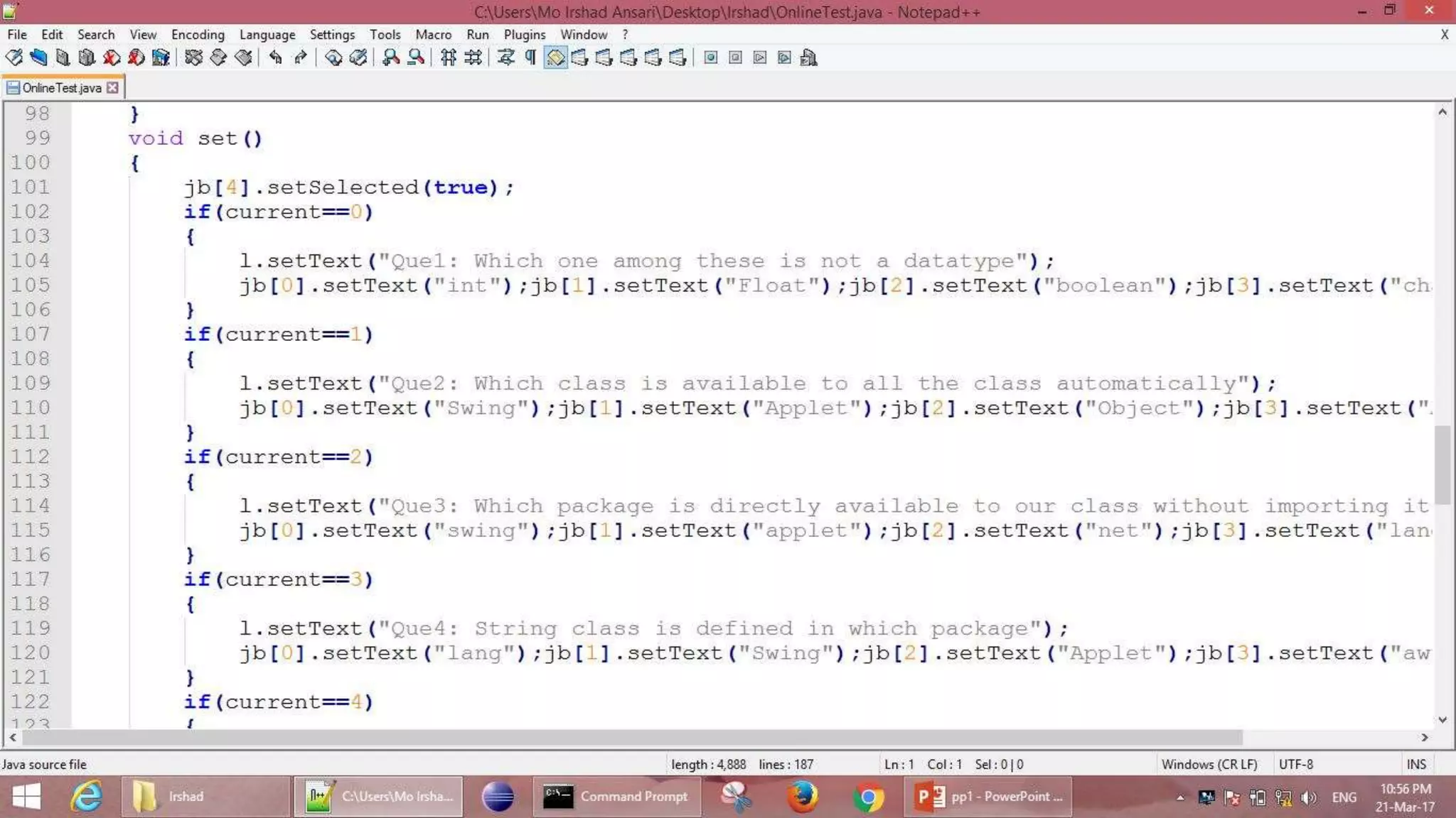 Project report on online examination system | PPTX