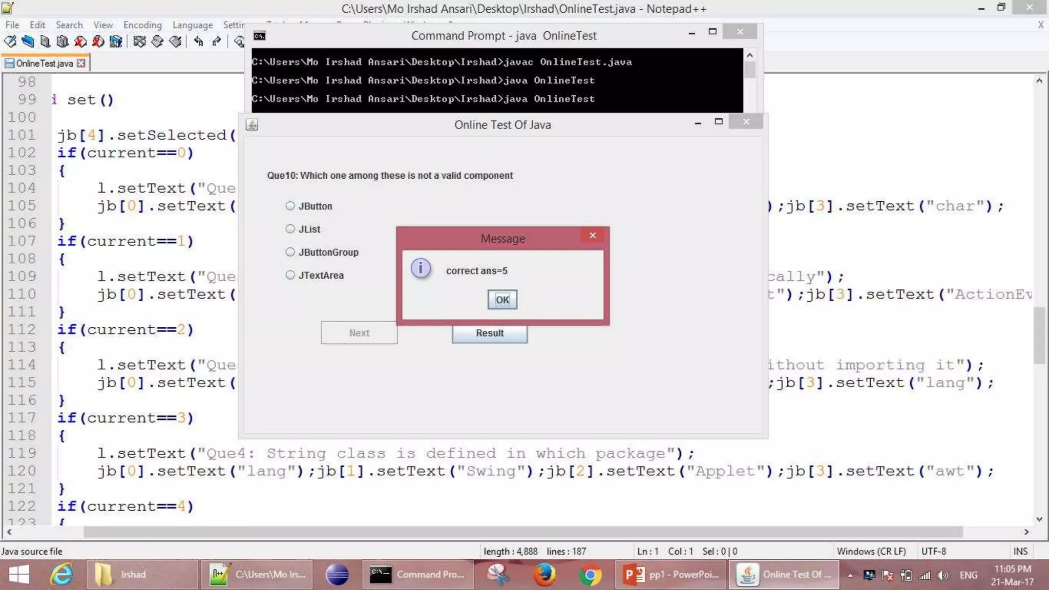 Project report on online examination system | PPTX