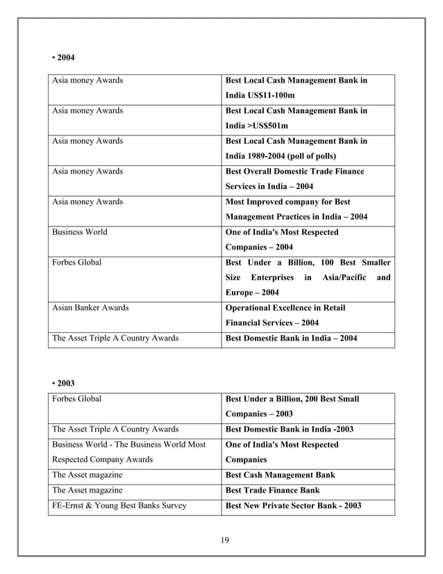 Project report on opening saving account in hdfc bank | PDF