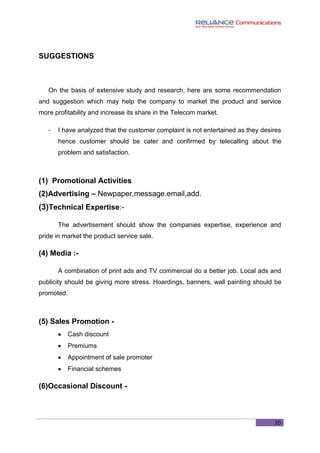Project report on reliance | DOCX
