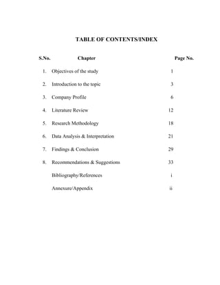 Project report on r & s at a1 selectors without page no. | DOC