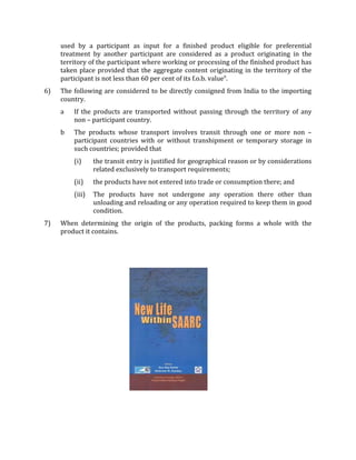 Project report on saarc | DOC