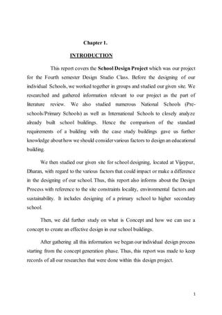 Introduction Sample For School Project