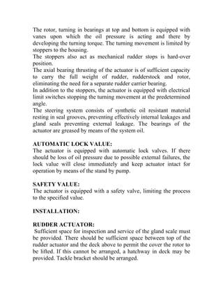 Project report on ship rudder | PDF