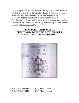Project report on ship rudder | PDF