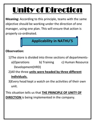 BUSINESS STUDIES PROJECT ON PRINCIPLES OF MANAGEMENT | PDF