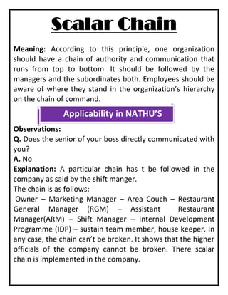 BUSINESS STUDIES PROJECT ON PRINCIPLES OF MANAGEMENT | PDF