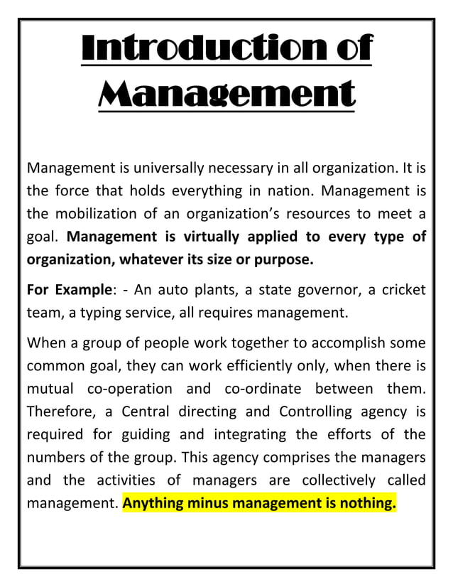 BUSINESS STUDIES PROJECT ON PRINCIPLES OF MANAGEMENT | PDF | Executive ...