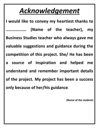 BUSINESS STUDIES PROJECT ON PRINCIPLES OF MANAGEMENT | PDF