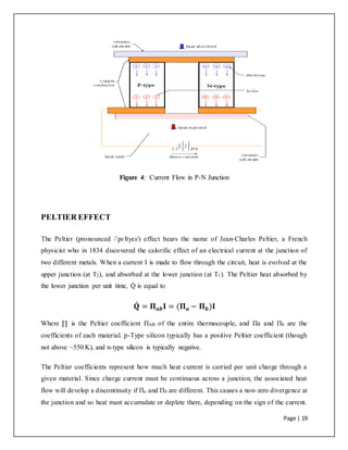 Project report on thermo electric cooling system | DOCX