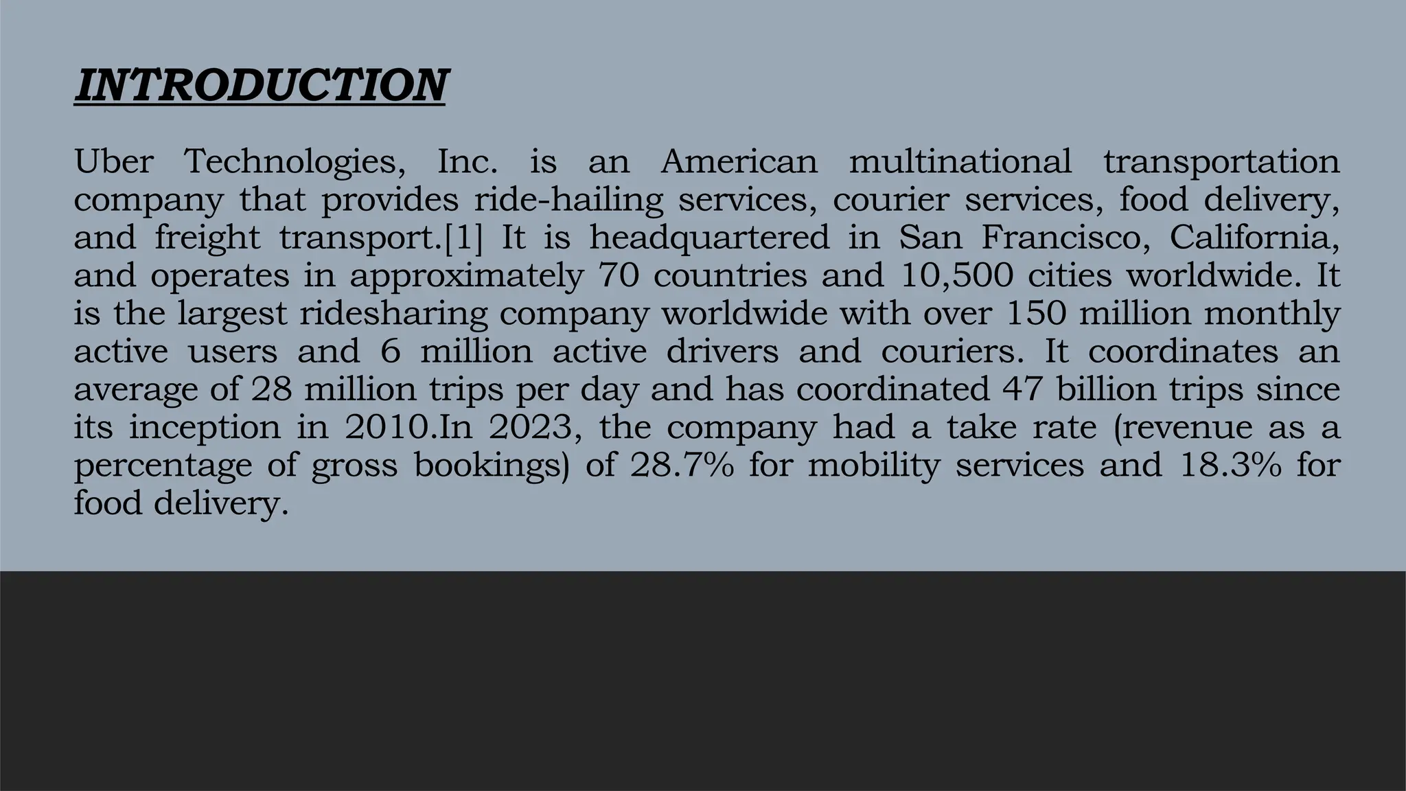 project power point presentation on uber | PPTX