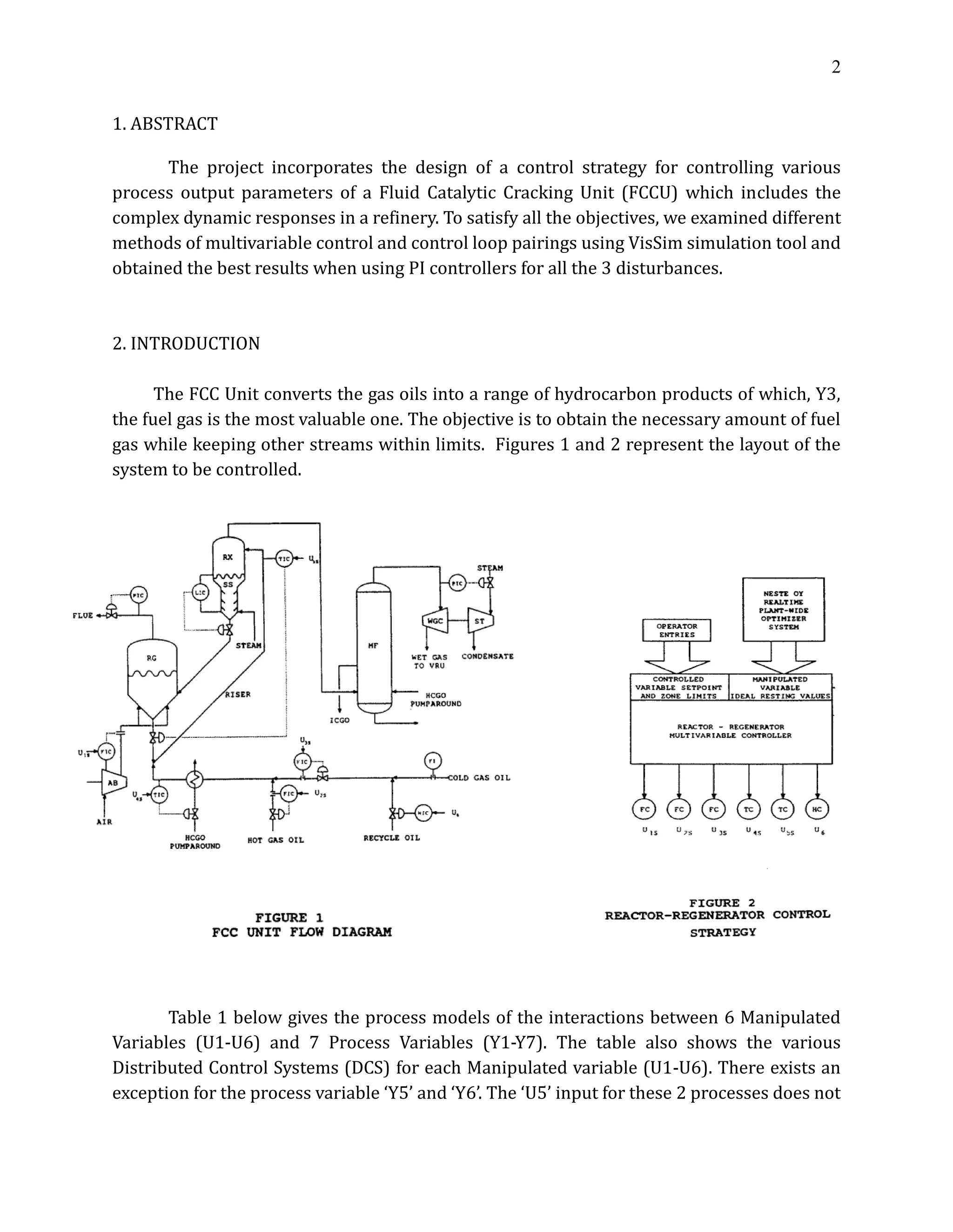 Project report plantwide process control | PDF