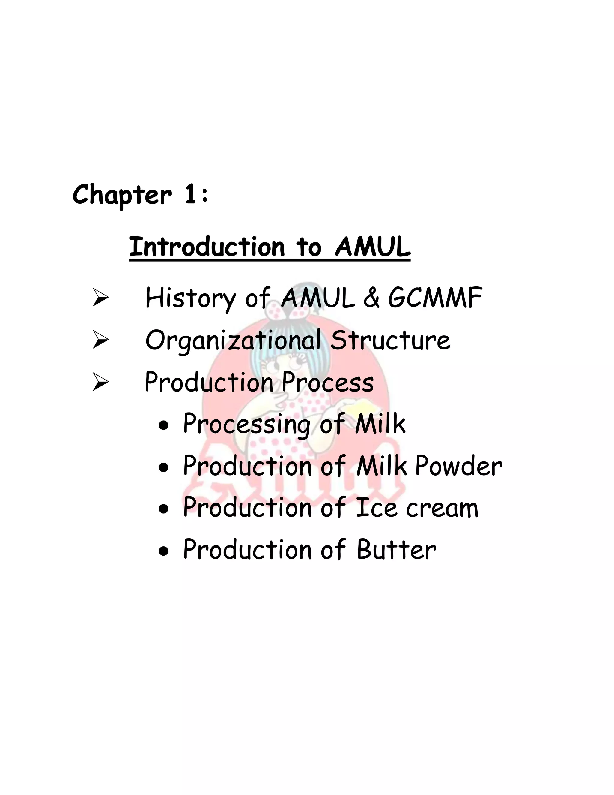 Amul Project report pppp | DOCX