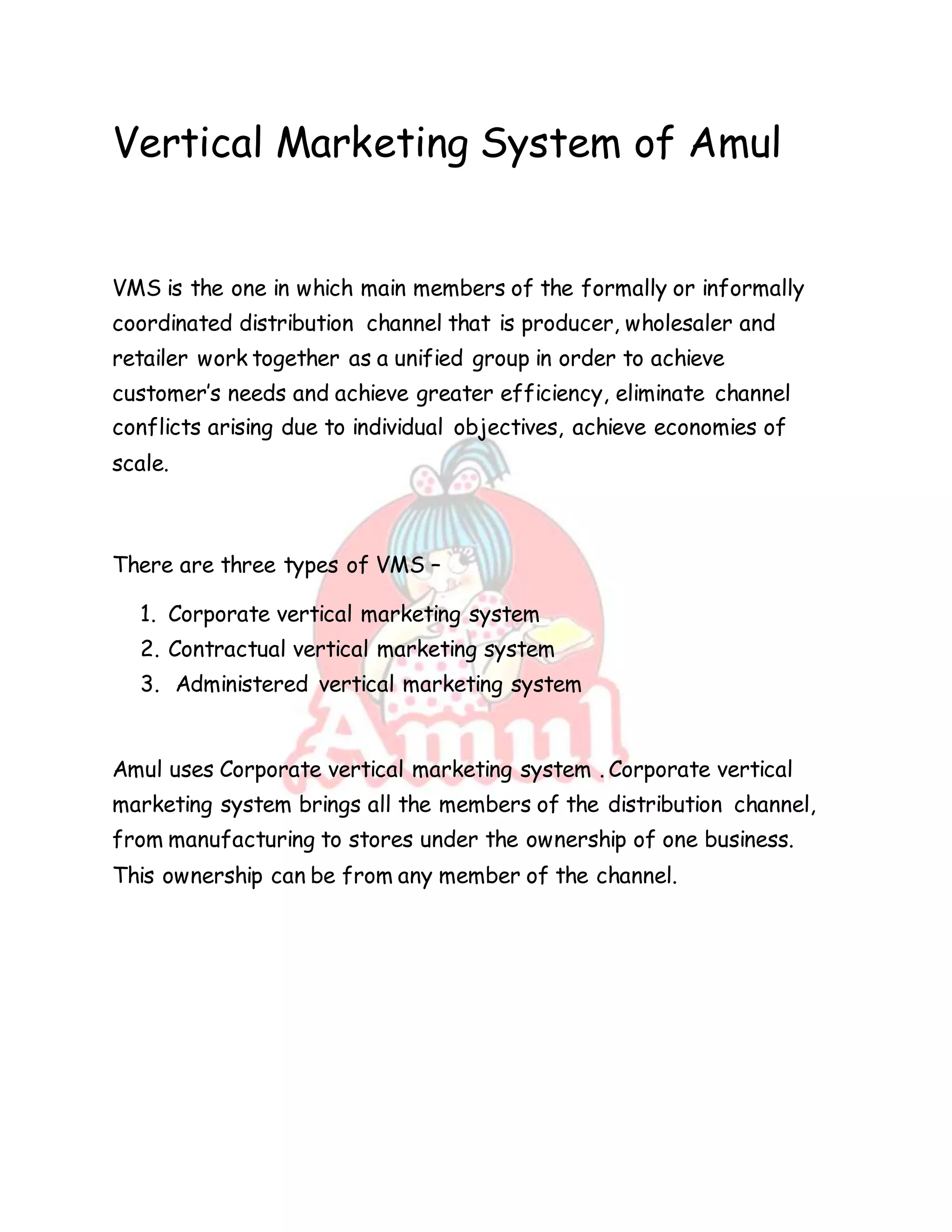 Amul Project report pppp | DOCX