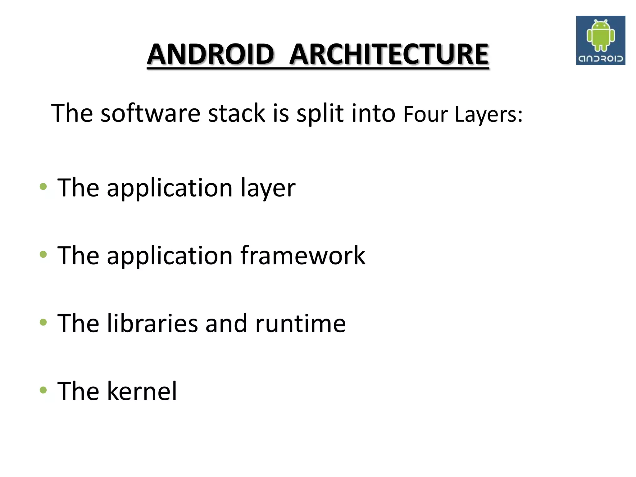 Android Development (Teacher Assistant) | PPTX