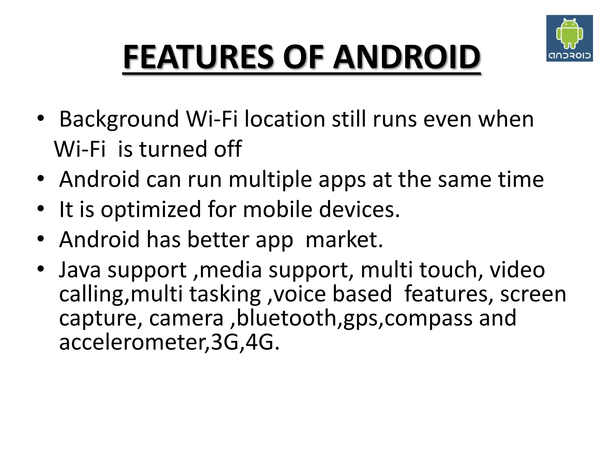 Android Development (Teacher Assistant) | PPTX