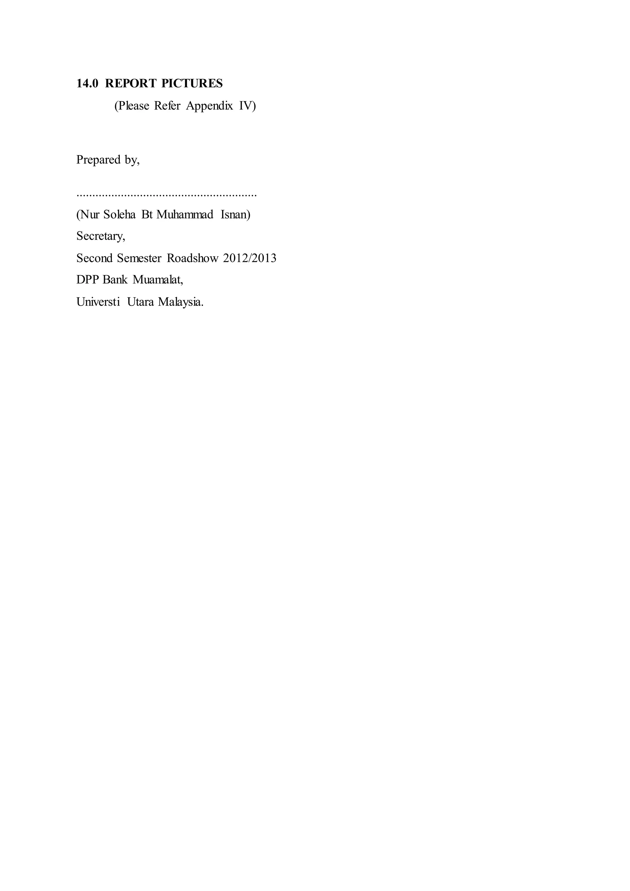 Contoh Laporan Program | DOCX