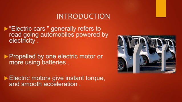 electric vehicle ppt | PPTX | Green Vehicles | Auto Type