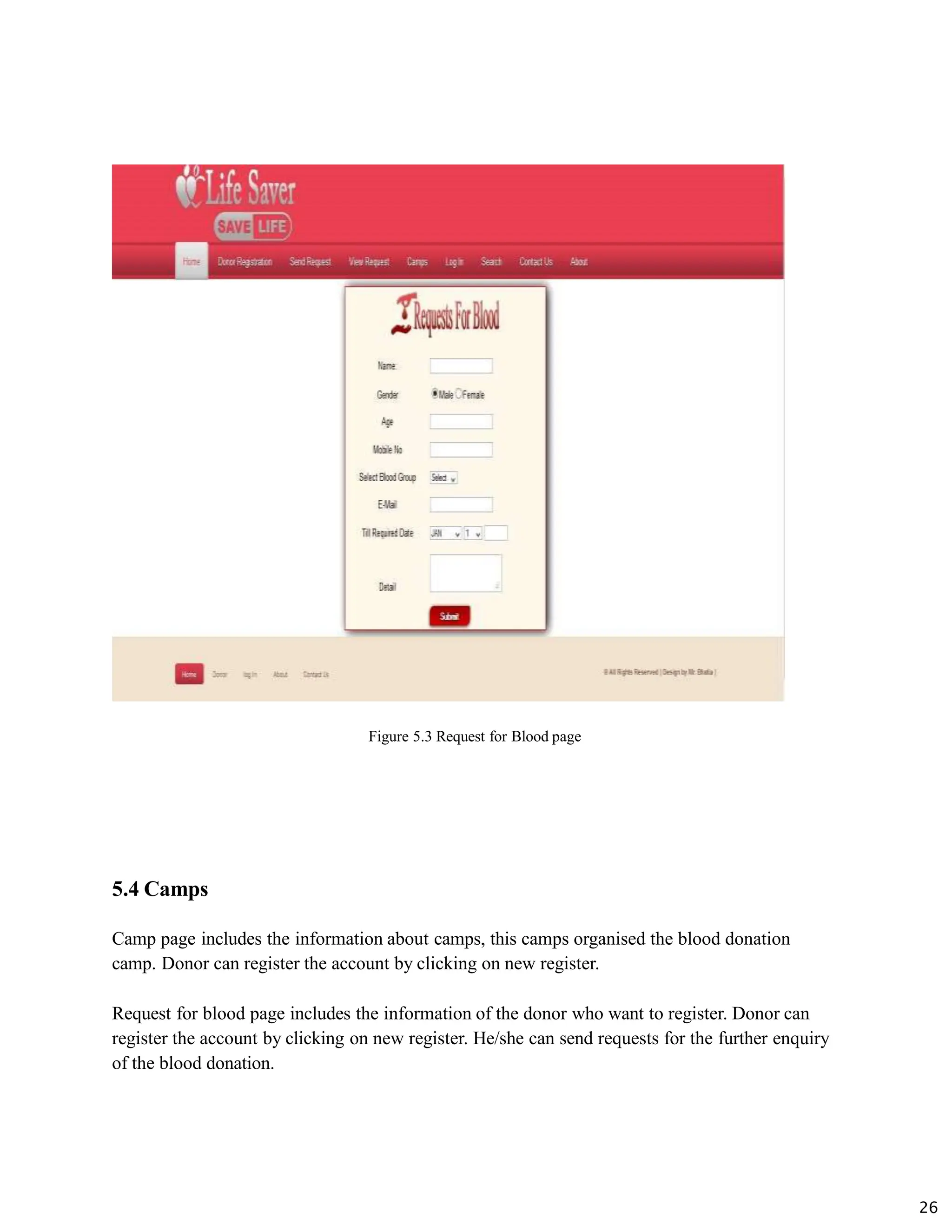 blood bank management system project report | PPTX