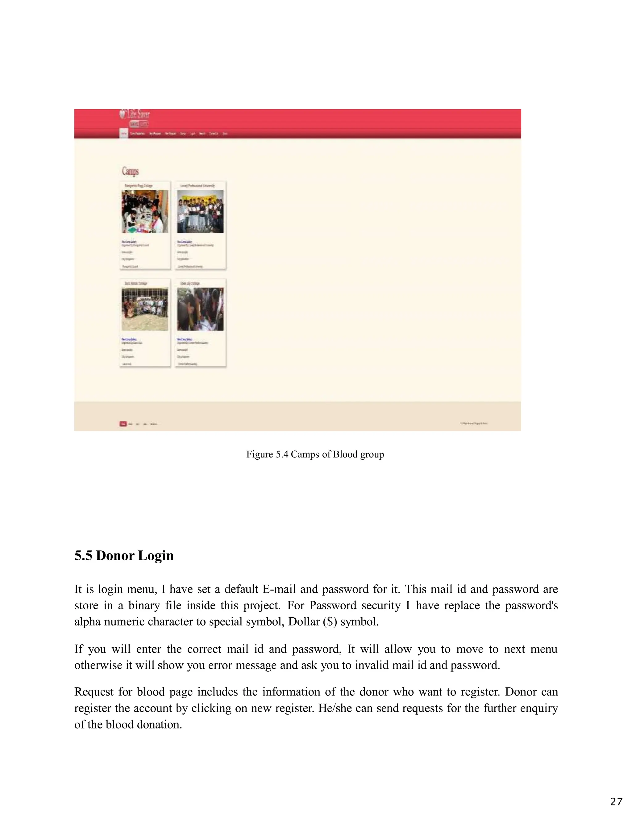 blood bank management system project report | PPTX