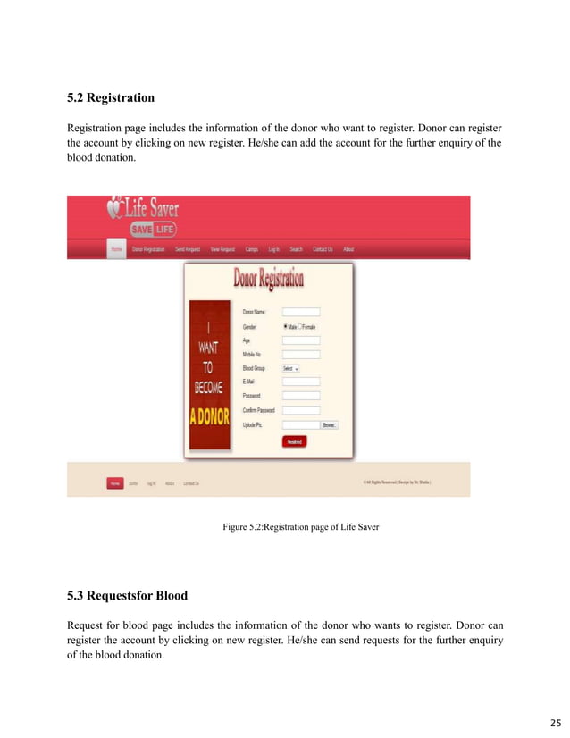 blood bank management system project report | PPTX | Web Development ...