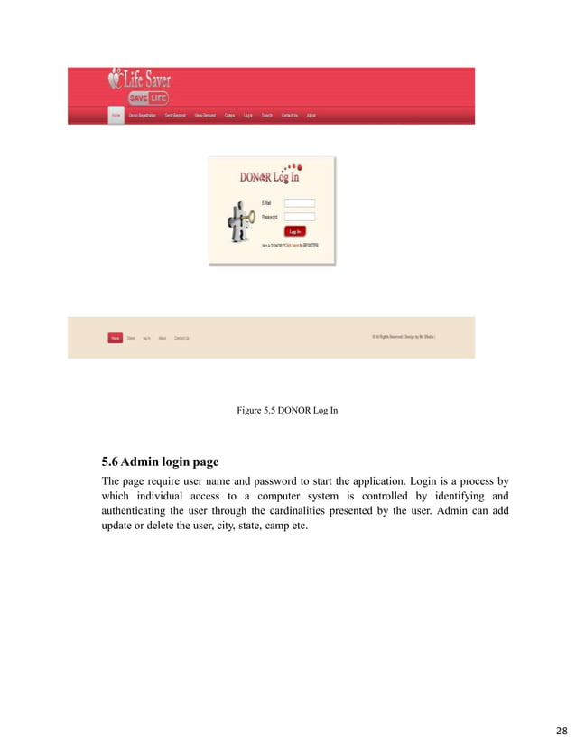 blood bank management system project report | PPTX | Web Development ...