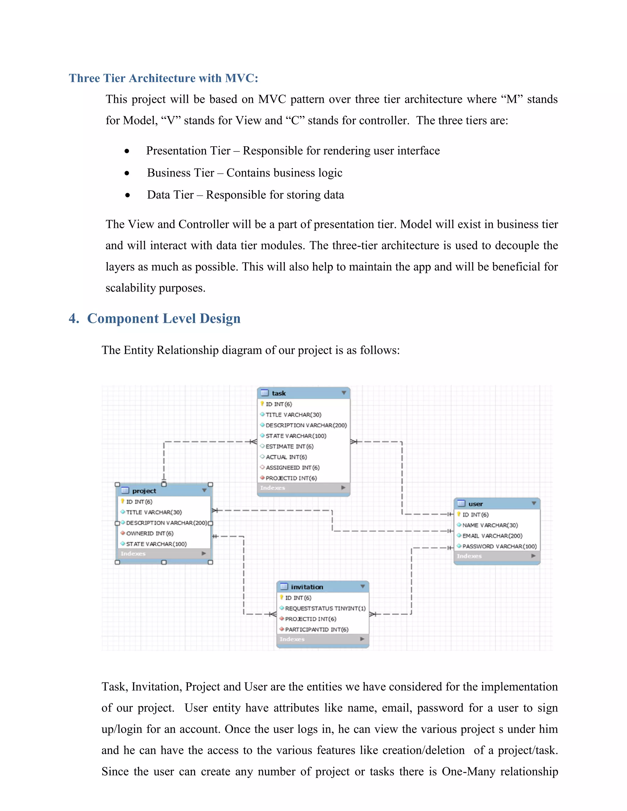 Project Management - Web Application Report | PDF