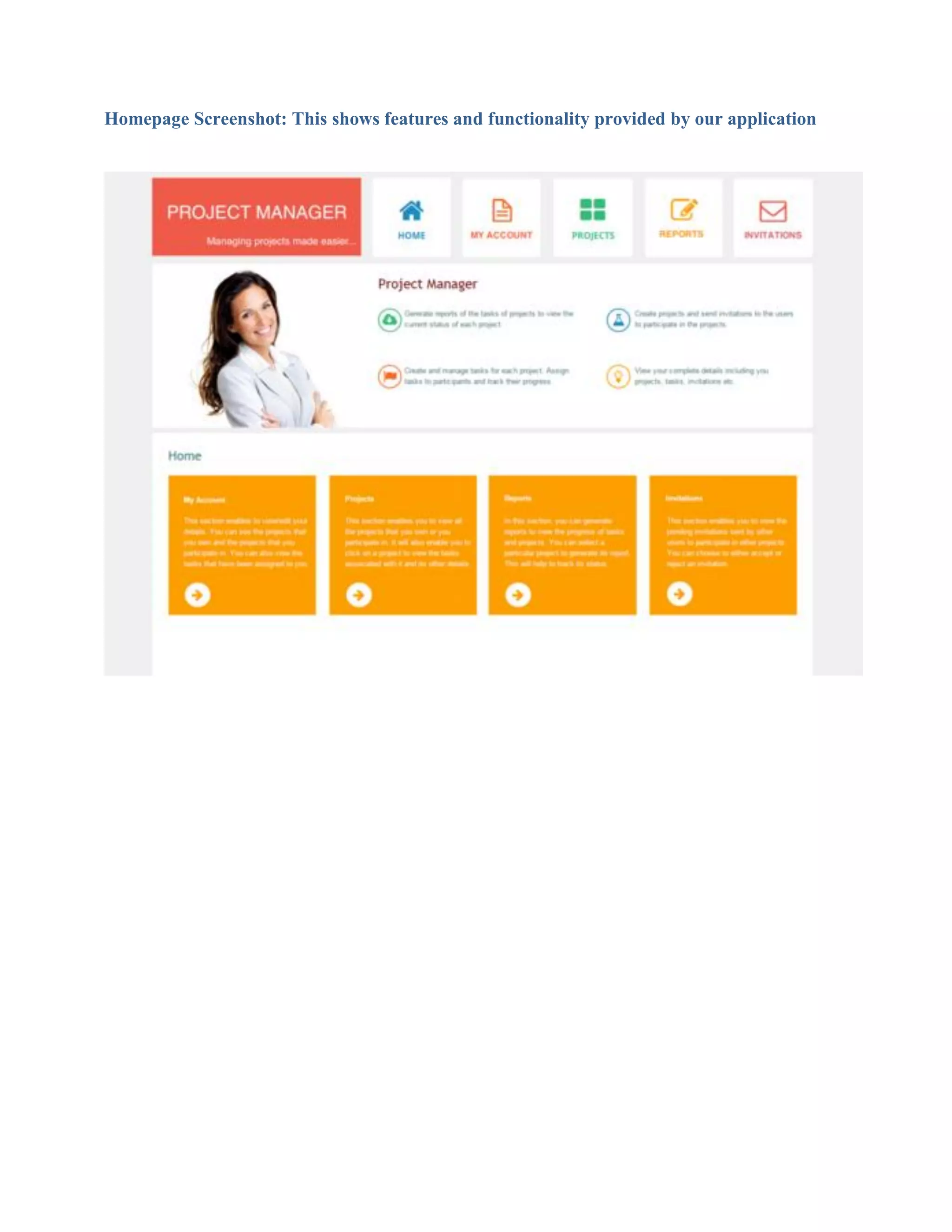 Project Management - Web Application Report | PDF