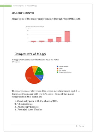 Marketing mix of Nestle Maggi | DOCX | Business | Business and Finance