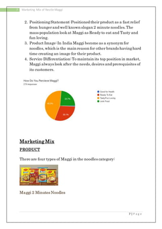 Marketing mix of Nestle Maggi | DOCX