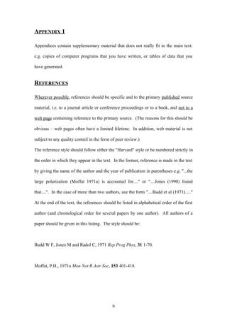 Project report template | PDF