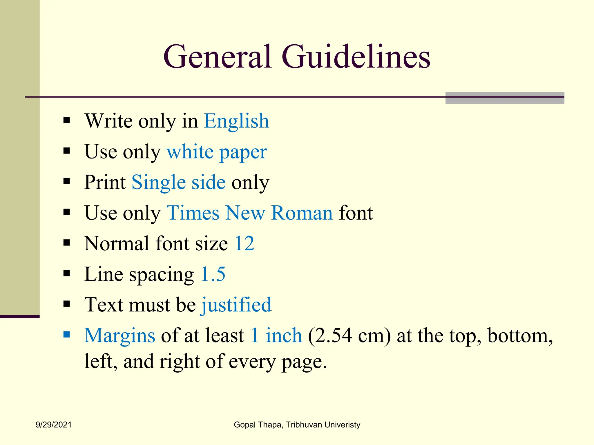 Project Report Writing : Dr. Gopal Thapa Nepal Commerce Campus | PPT