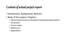 How to write a Project report effectively.pptx