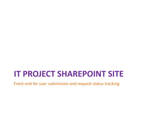 Project Request | PPTX